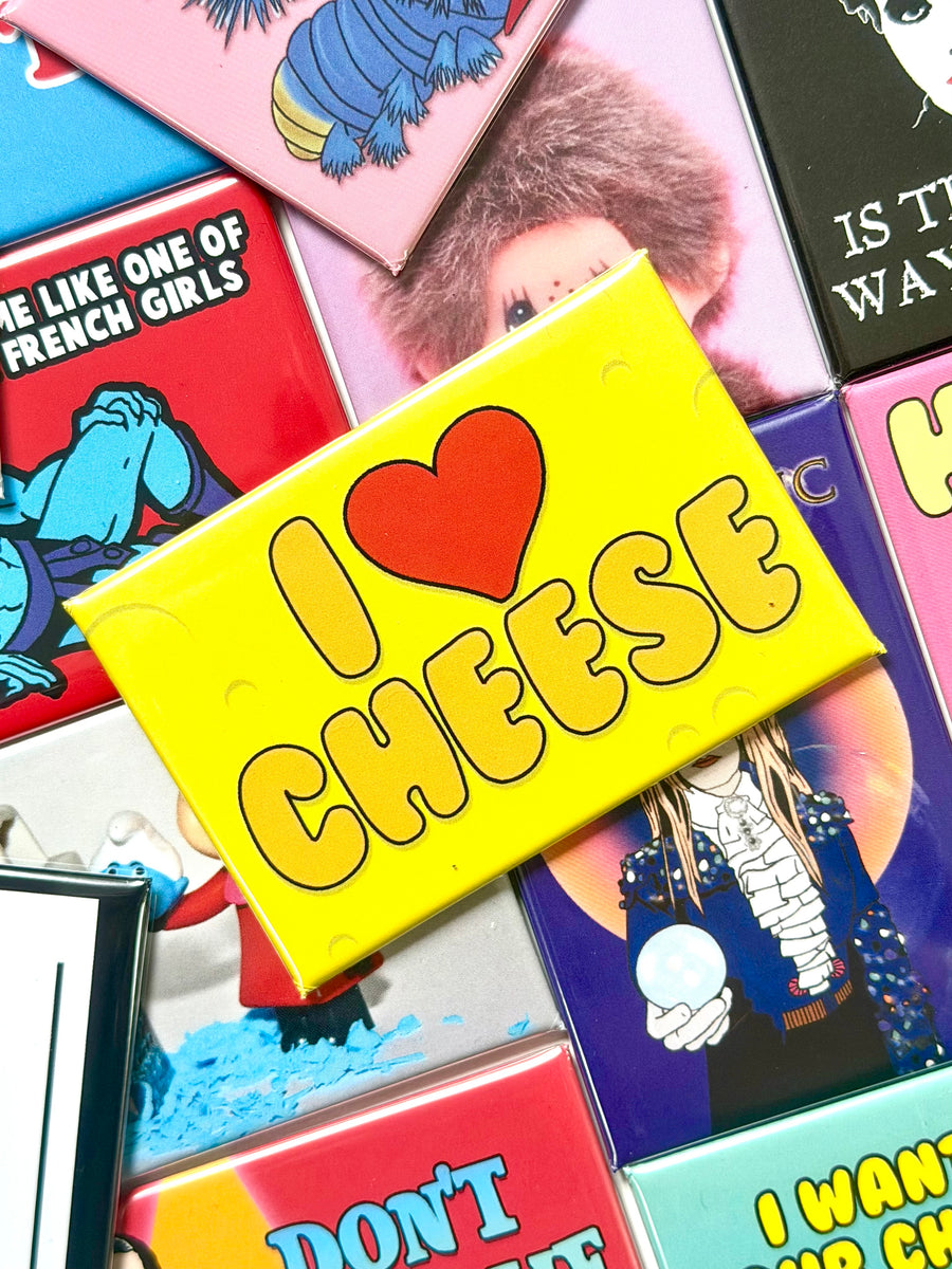 I ️ Cheese fridge Magnet – Bite Your Granny