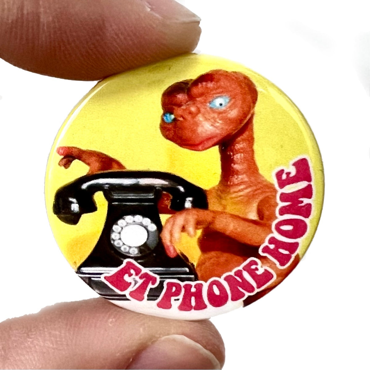 ET Phone Home Button Pin Badge – Bite Your Granny