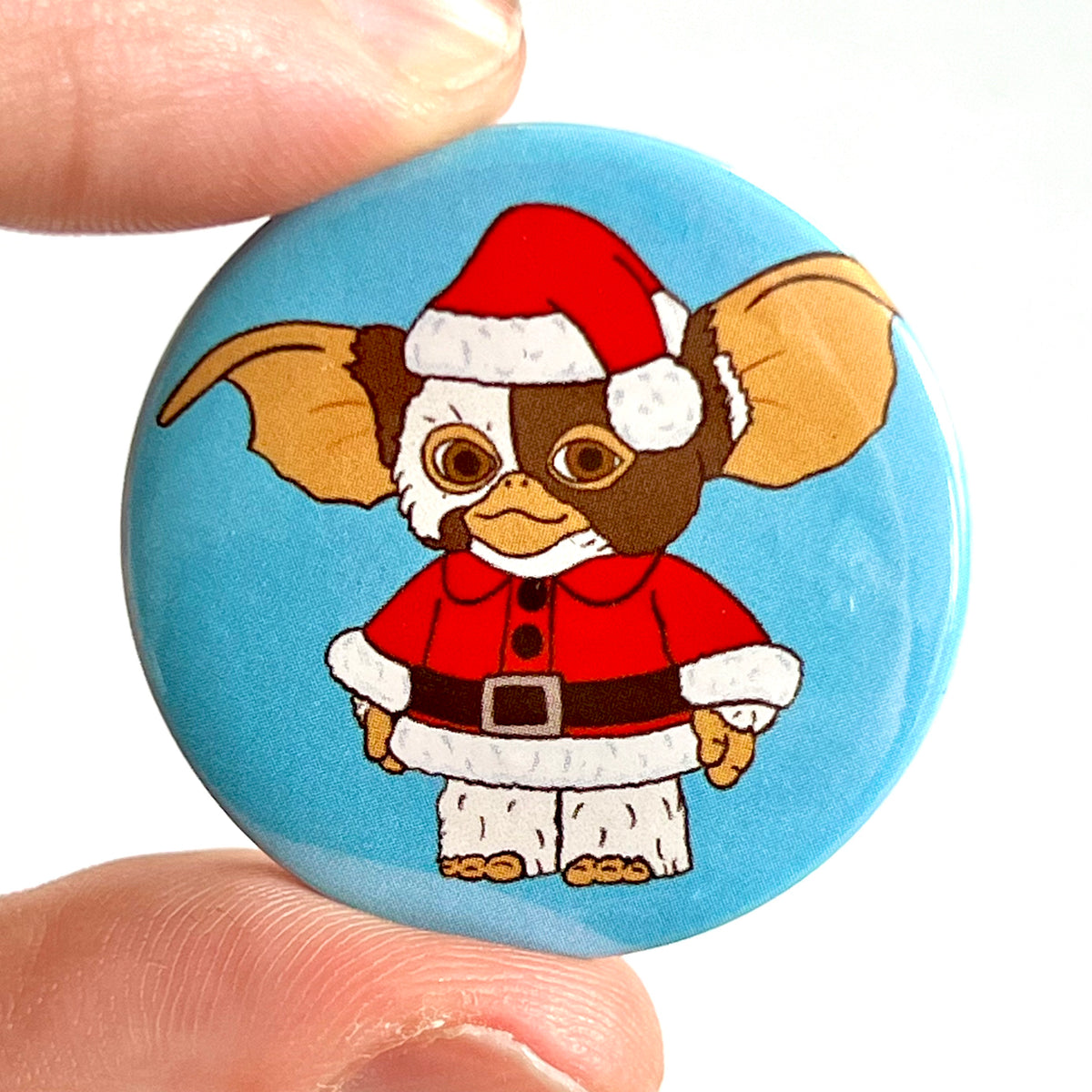 Cute Gizmo Gremlins 1980s Film Christmas Button Pin Badge – Bite Your ...