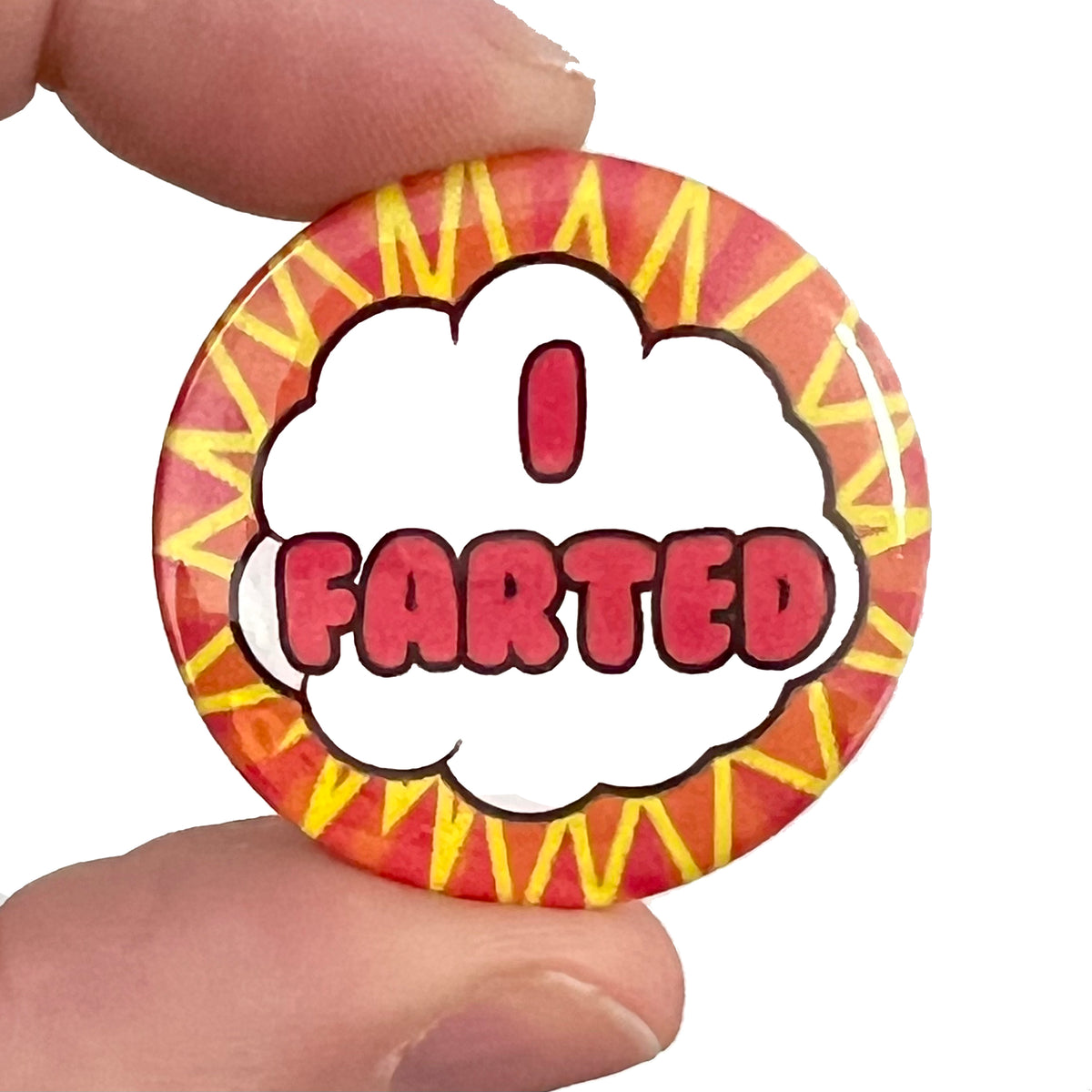 I Farted Button Pin Badge – Bite Your Granny