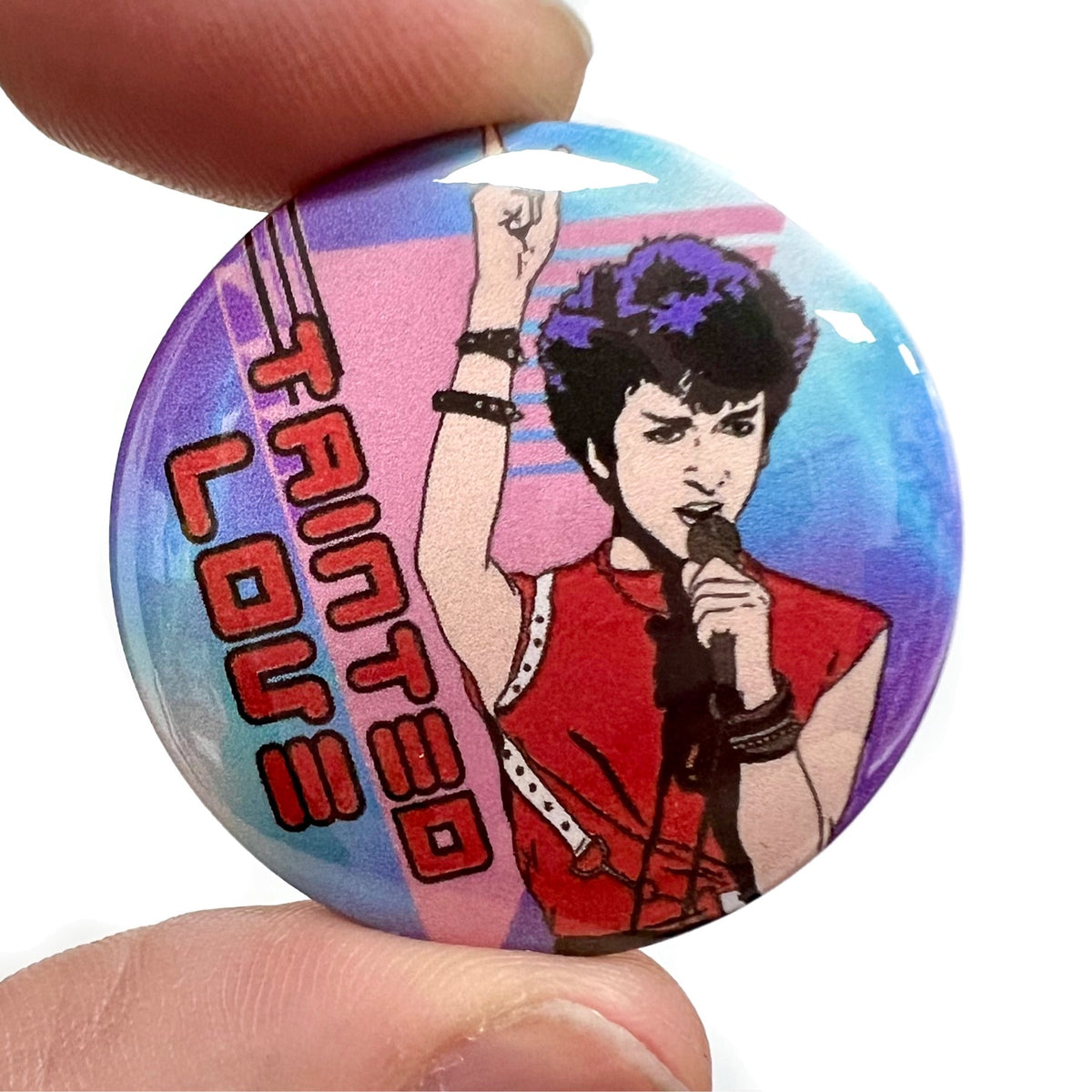 Tainted Love Button Pin Badge – Bite Your Granny