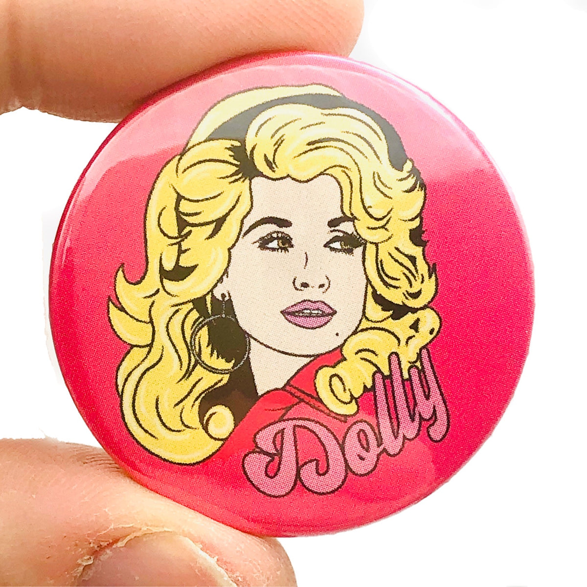 Dolly Button Pin Badge – Bite Your Granny