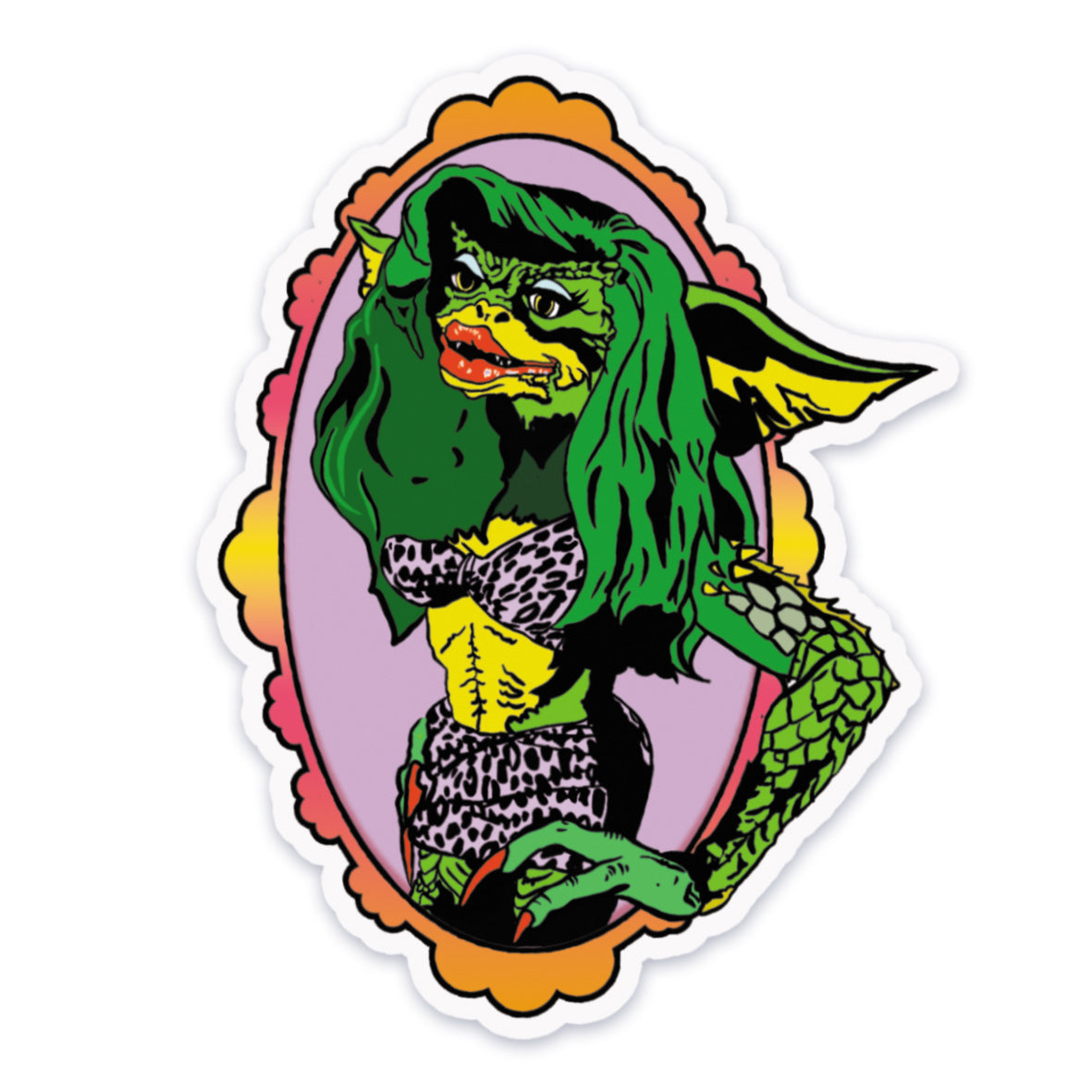 Greta Gremlin 1980s Inspired Vinyl Sticker – Bite Your Granny